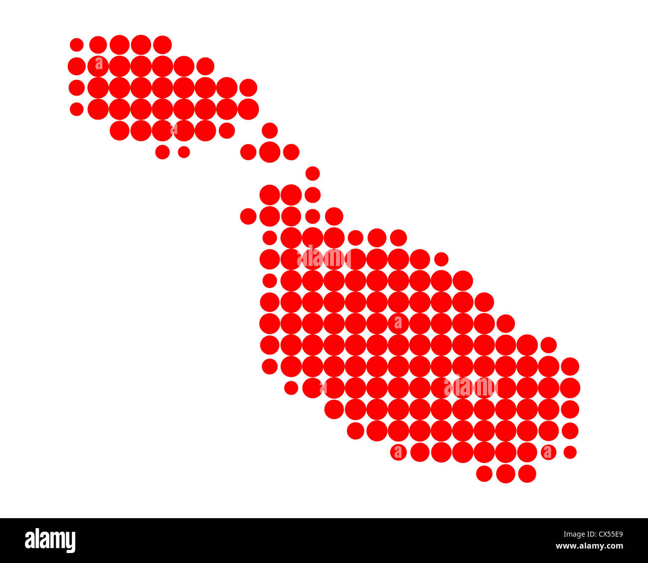 Map of Malta Stock Photo - Alamy