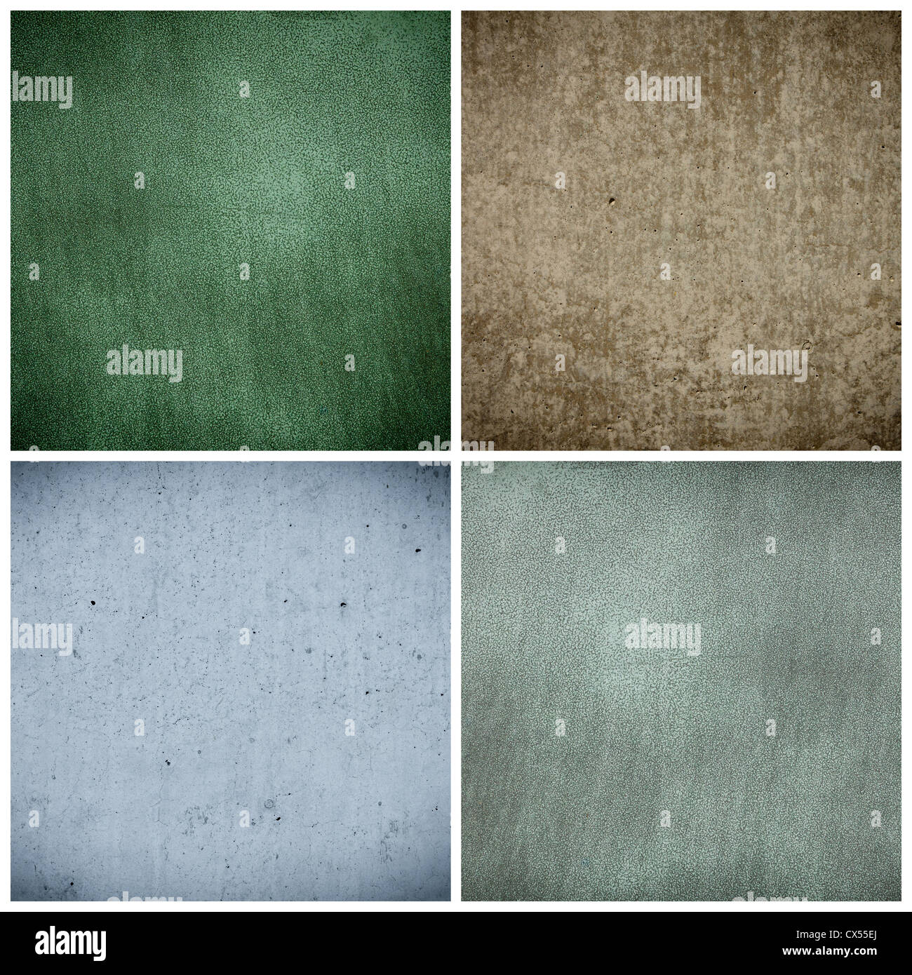 Set of plaster, metal, concrete wall backgrounds Stock Photo - Alamy