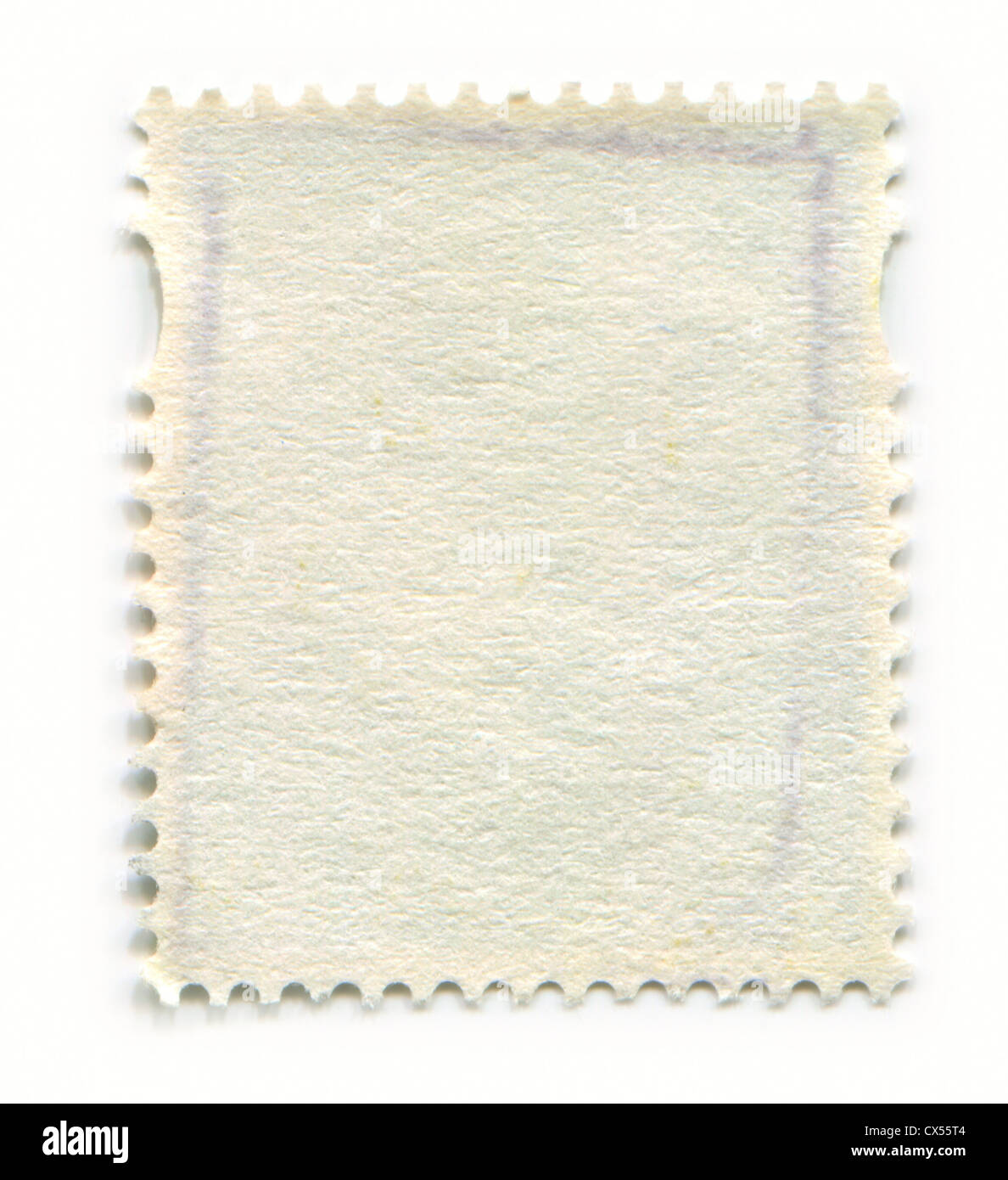 The reverse side of a postage stamp Stock Photo - Alamy