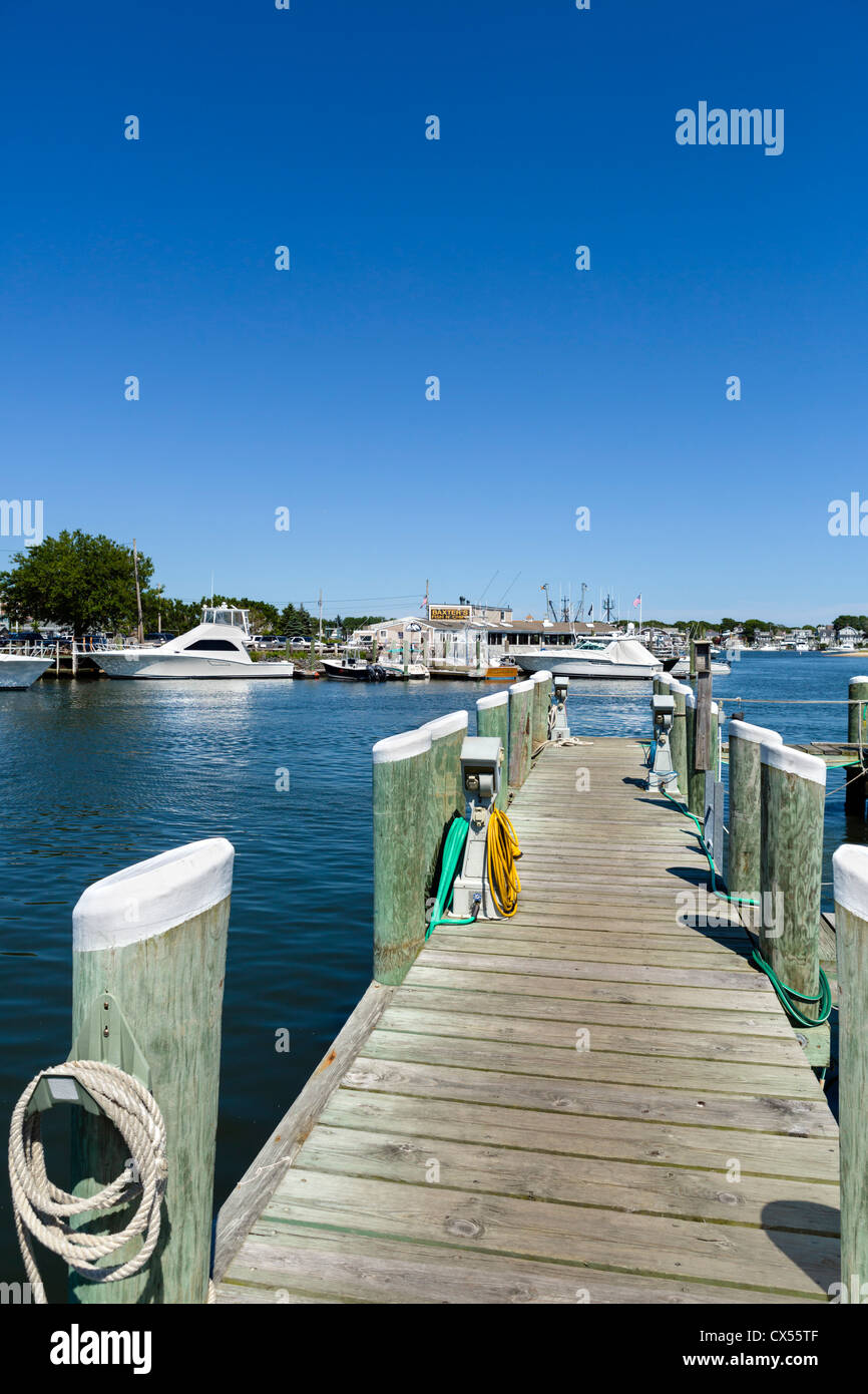 Jetty in the harbor at Hyannis, Barnstable, Cape Cod, Massachusetts ...