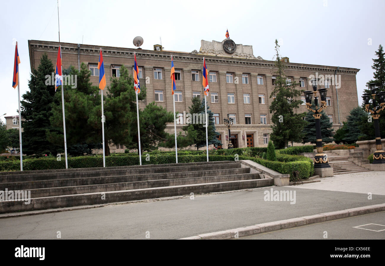 Presidential Palace, Stepanekert, Nagorno-Karabakh Stock Photo - Alamy