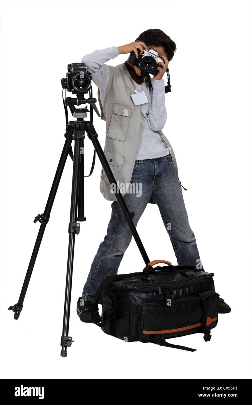 Amateur photographer camera Cut Out Stock Images & Pictures - Alamy