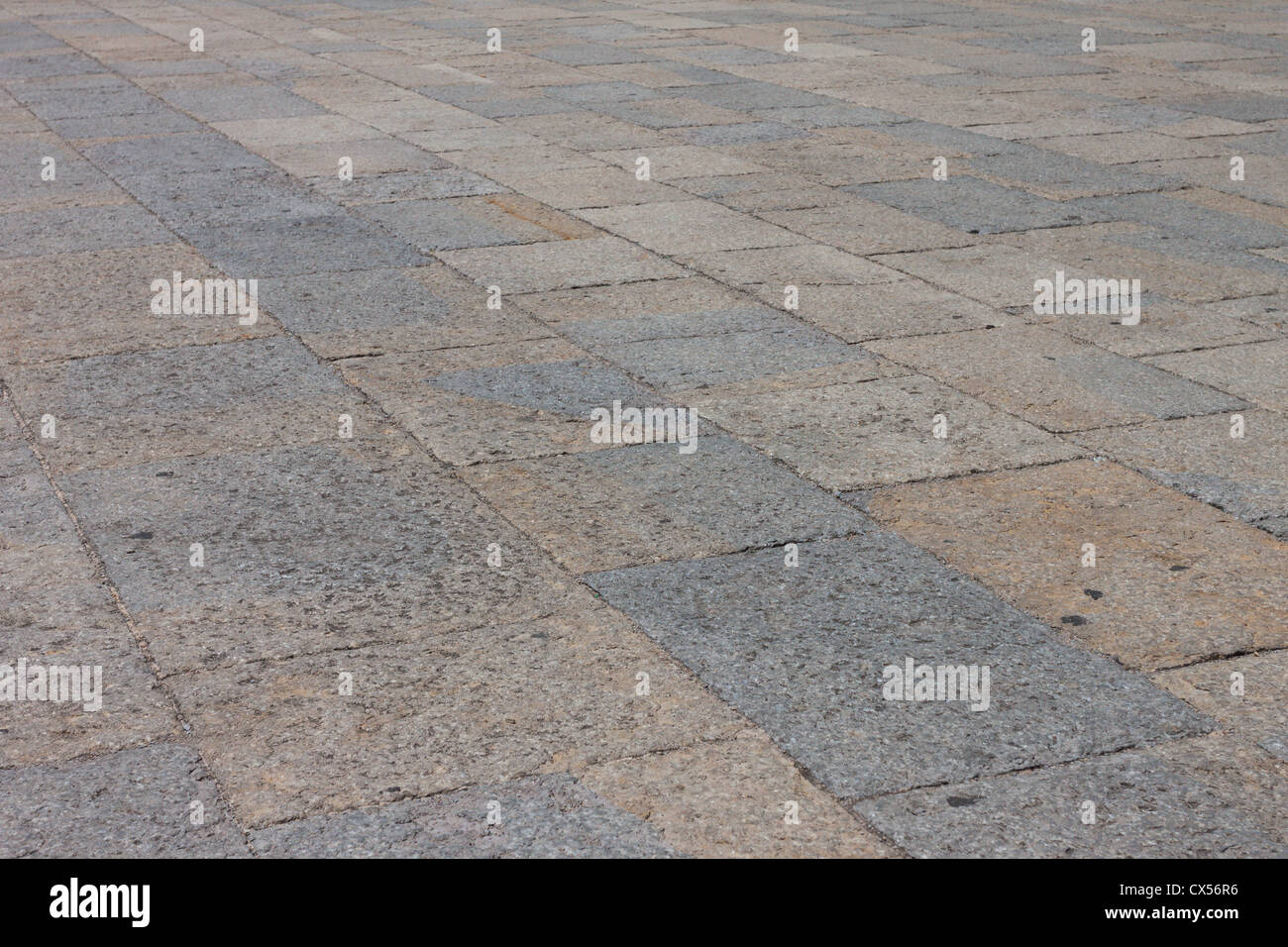 Vintage stone paved avenue street road in old town in Europe Stock ...