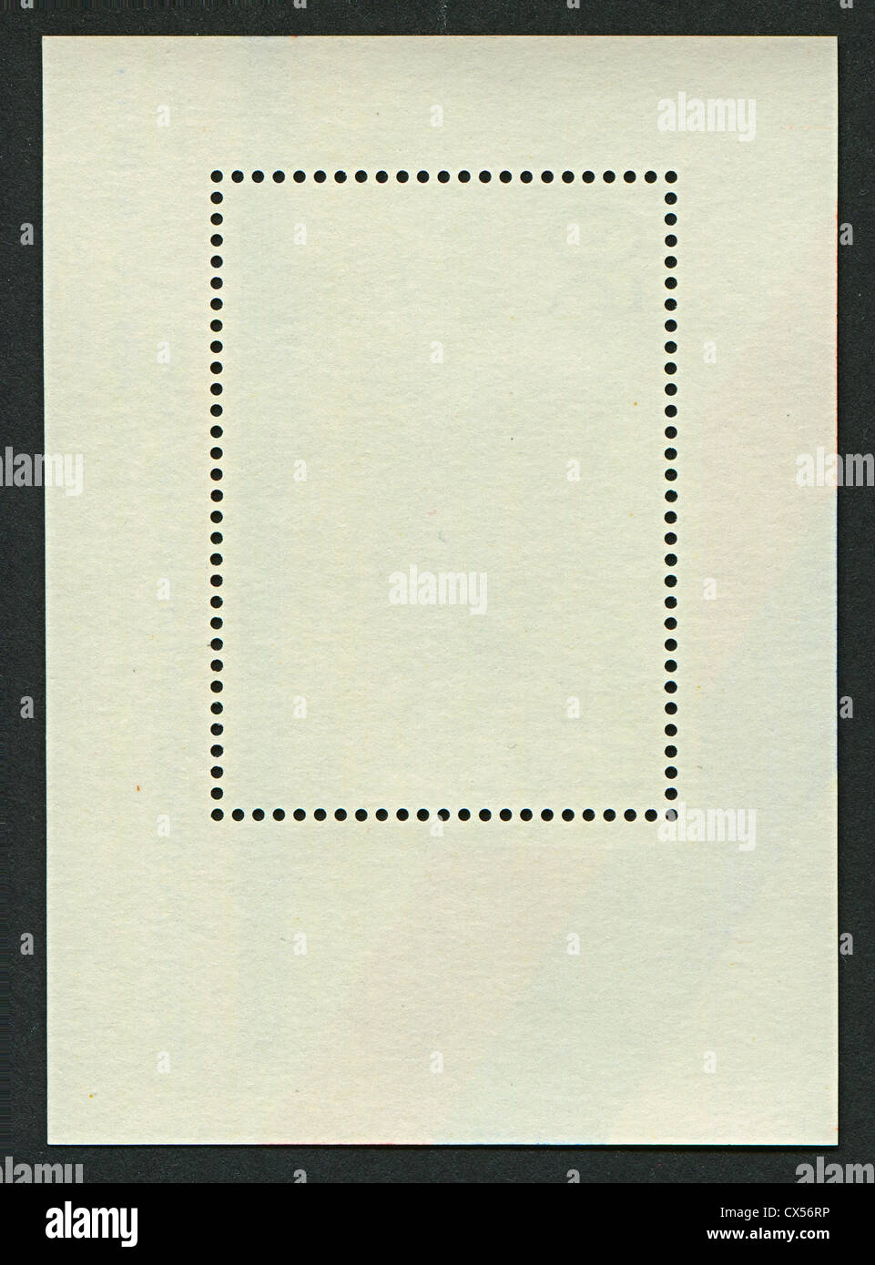 The reverse side of a postage stamp Stock Photo - Alamy