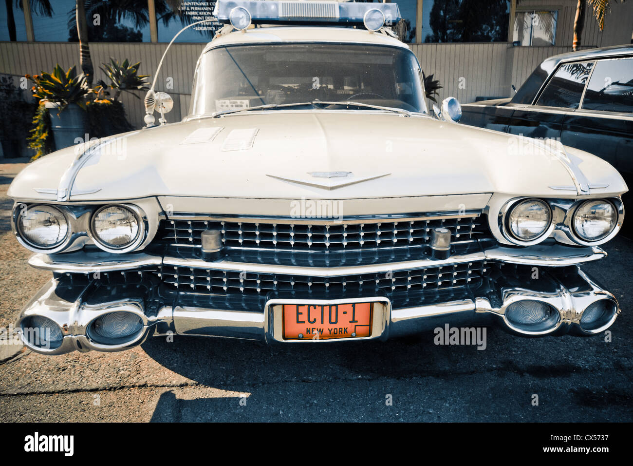 CULVER CITY, CA - AUG 10: Famous Ectomobile or Ecto-1 seen on movie ...