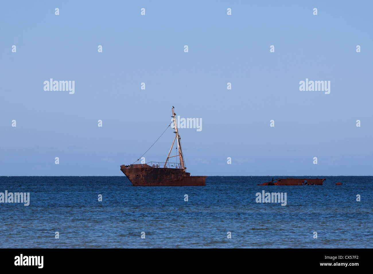 Old rusty and rotten ship hi-res stock photography and images - Alamy