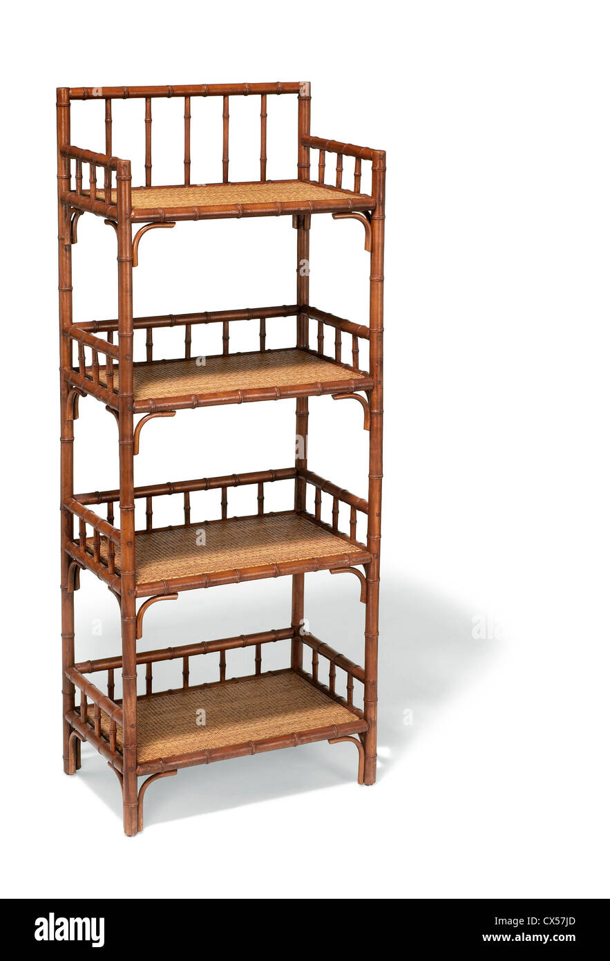 bamboo plant stand photographed on a white background Stock Photo - Alamy