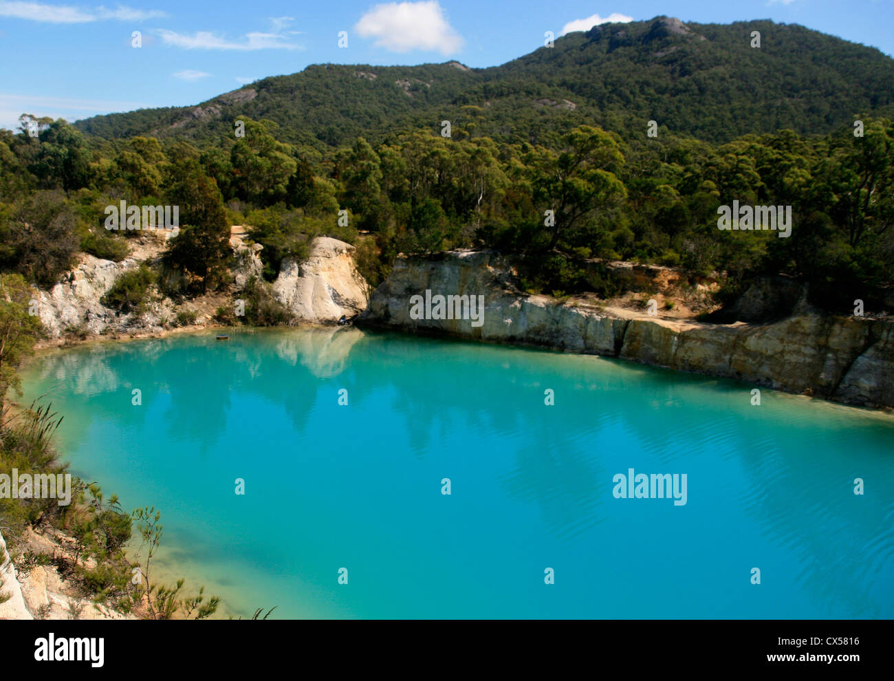 Little Blue Lake, Tasmania, Australia Stock Photo - Alamy