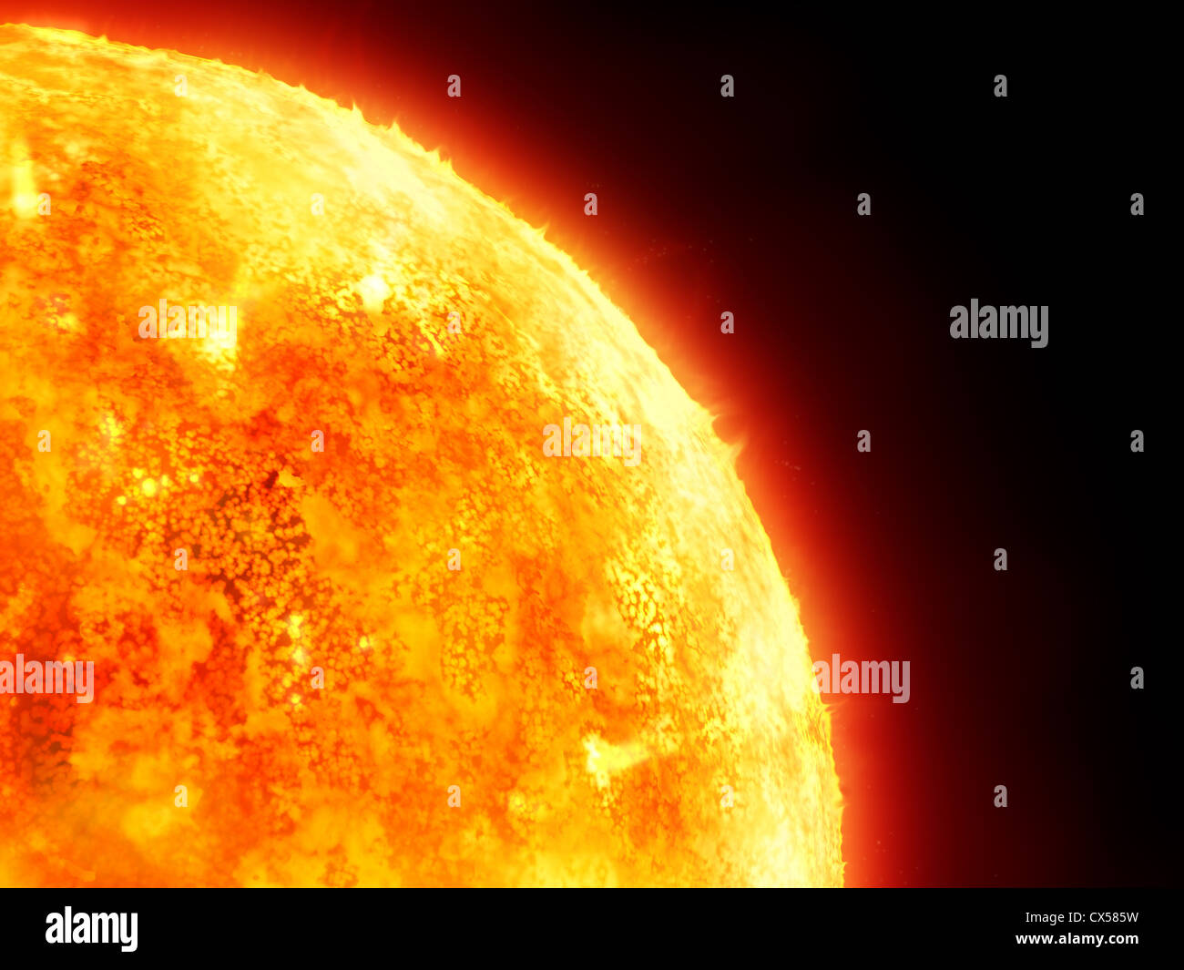 Solar system - sun Stock Photo - Alamy
