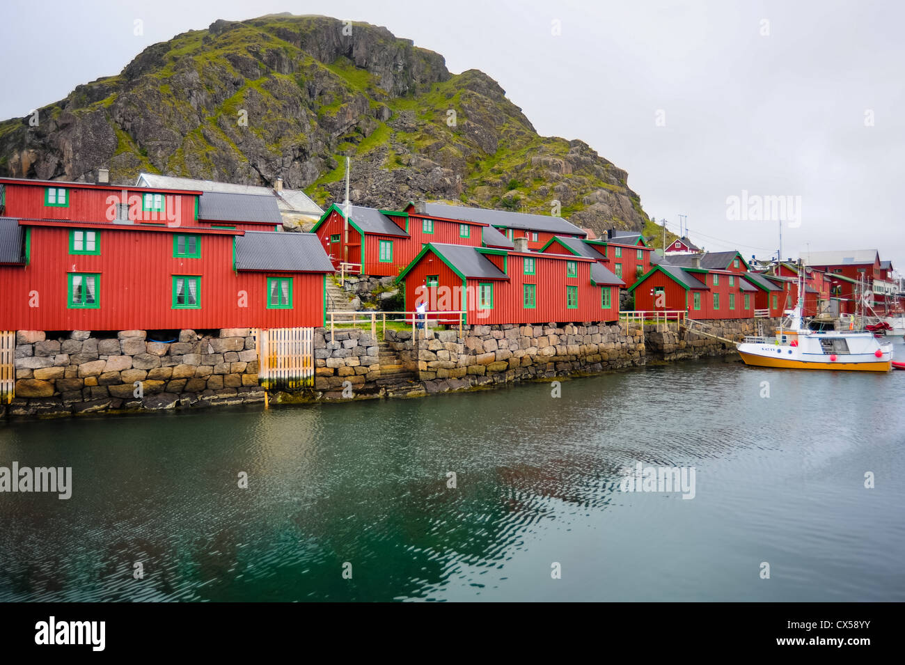 Norway, Lofoten. Stamsund Stock Photo - Alamy