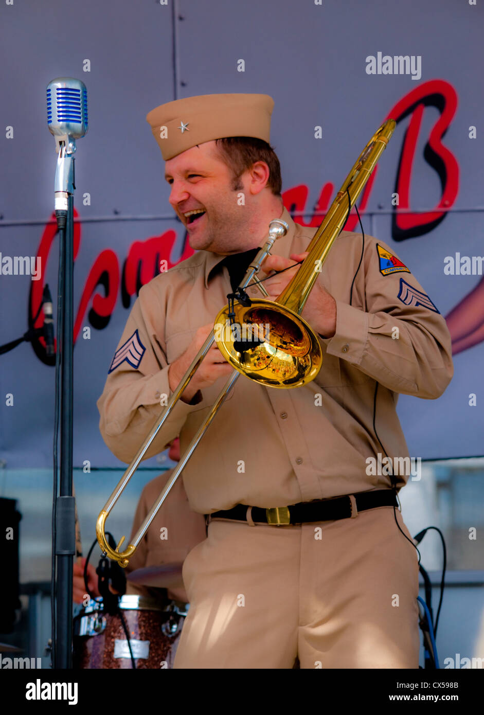 1940s trombone player hi-res stock photography and images - Alamy