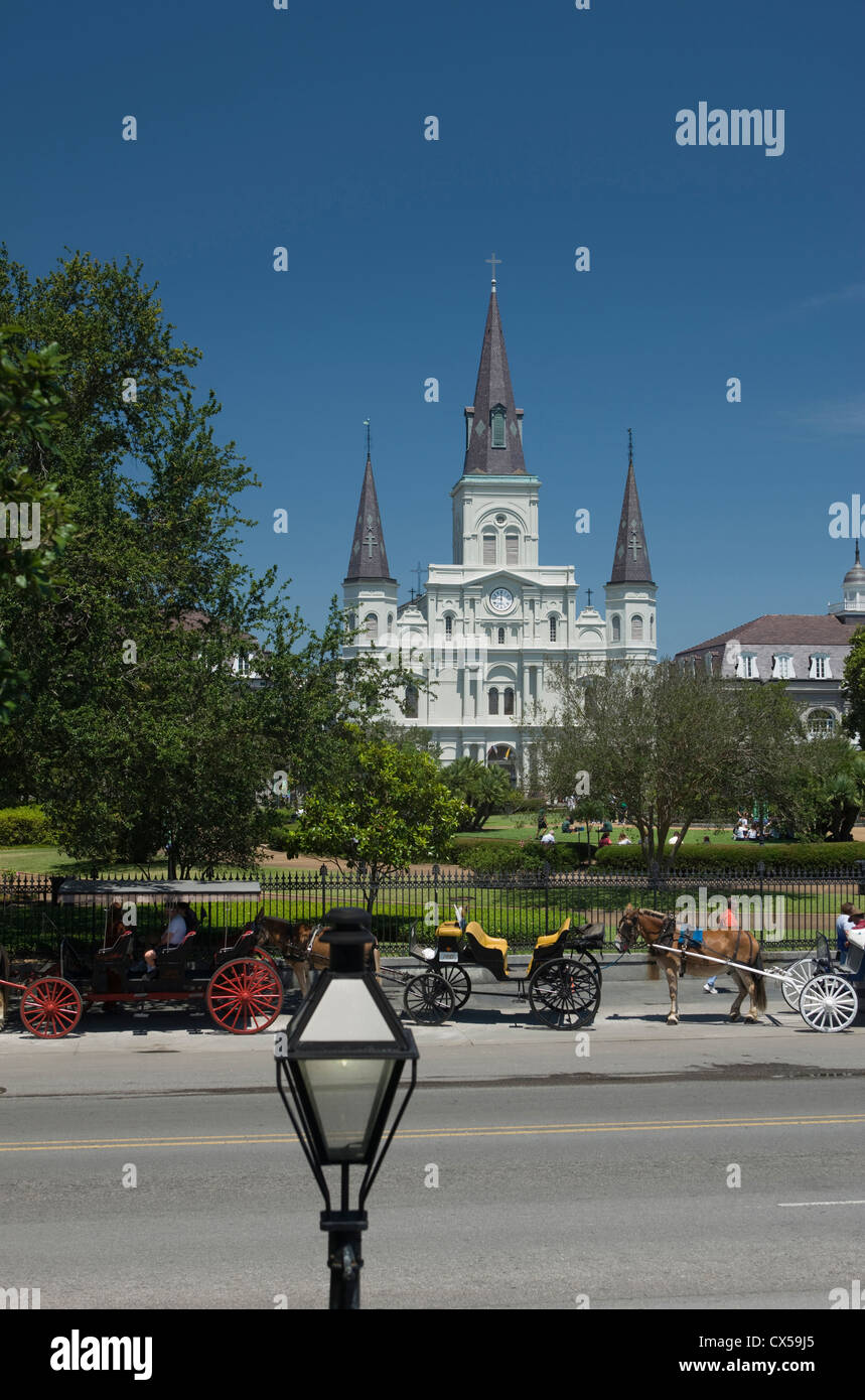 HORSE CARRIAGE SIGHTSEEING EXCURSION TOURS JACKSON SQUARE FRENCH ...