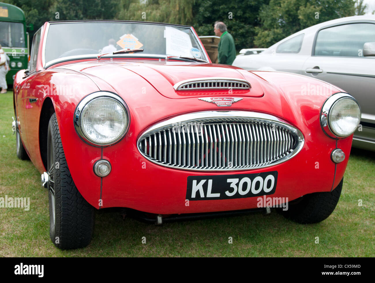 Red Austin Healey 3000 in excellent condition Stock Photo - Alamy