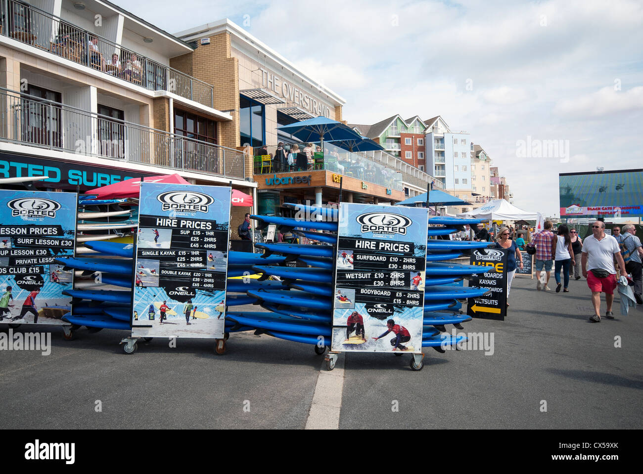 Boscombe promenade showing urban reef hi-res stock photography and ...