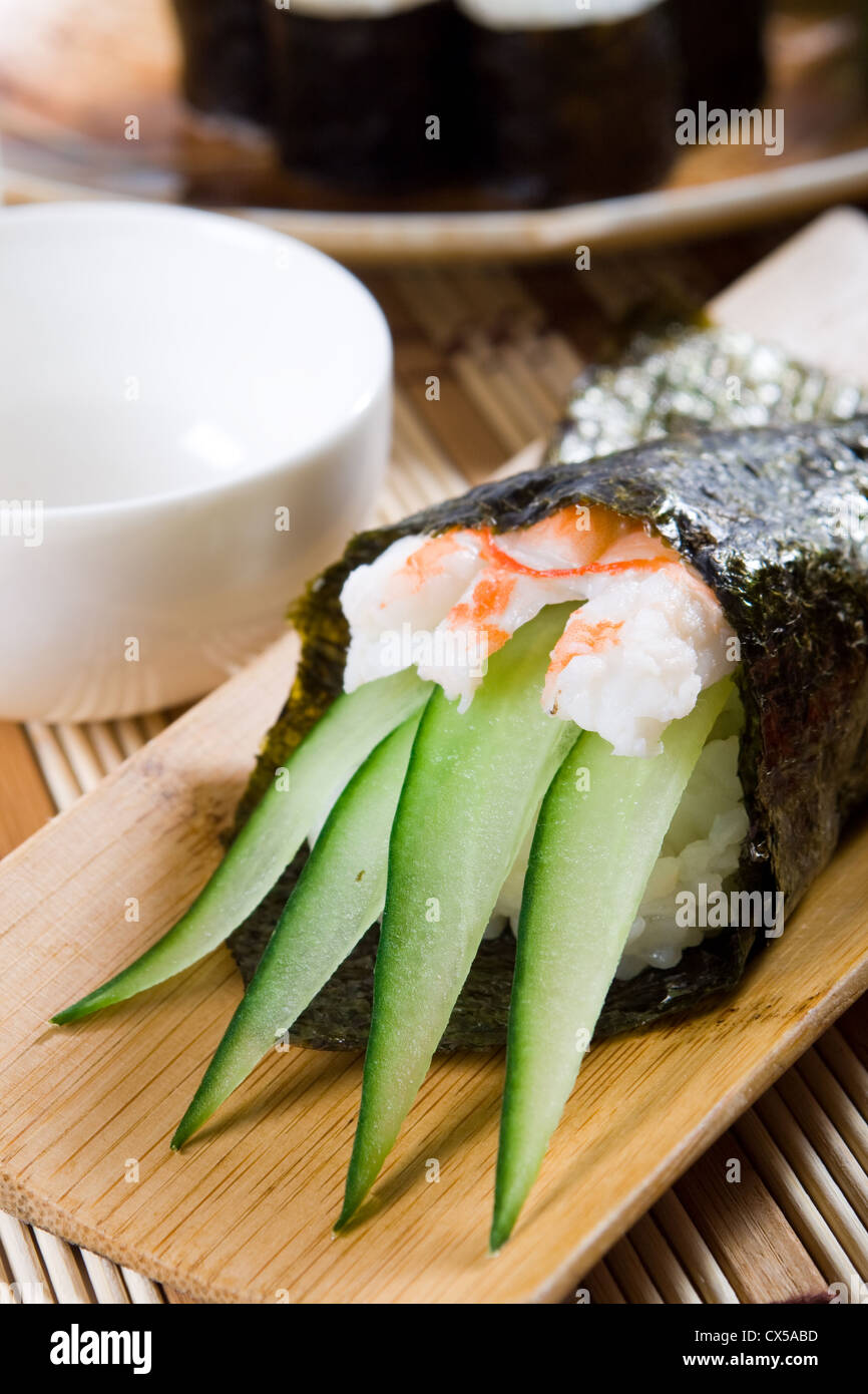 Japanese food seaweed roll Stock Photo - Alamy