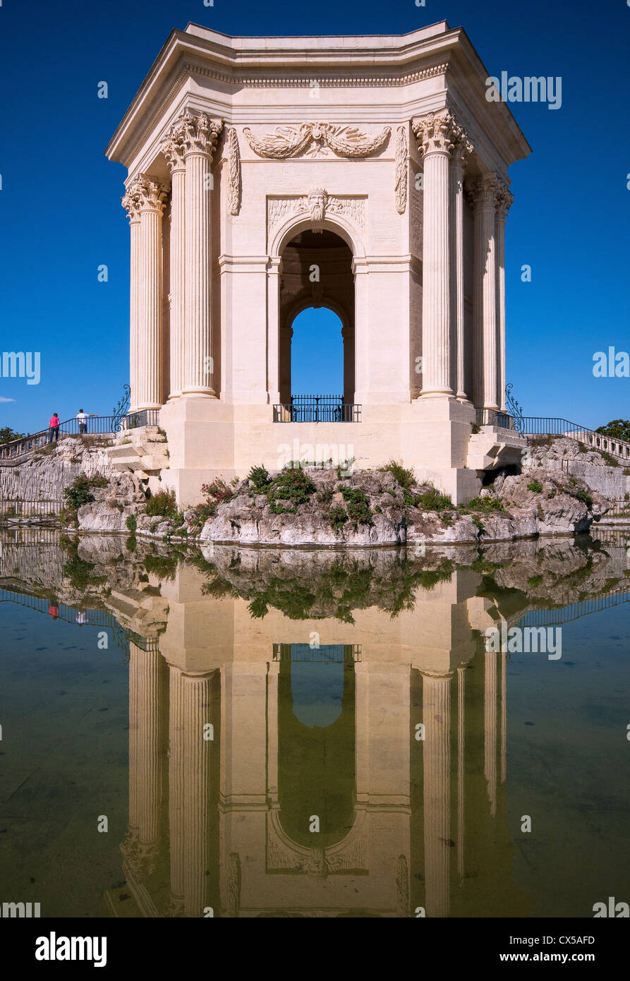 Water Tower in Peyrou Garden in Montpellier, Southern France Stock ...