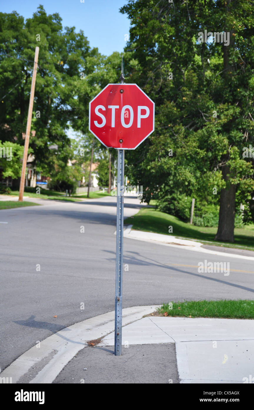 Stop Sign On Street