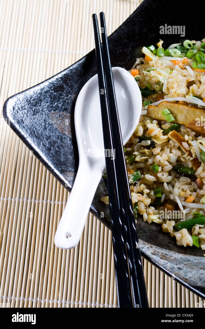 Stir fry vegetables rice chopsticks hi-res stock photography and images ...