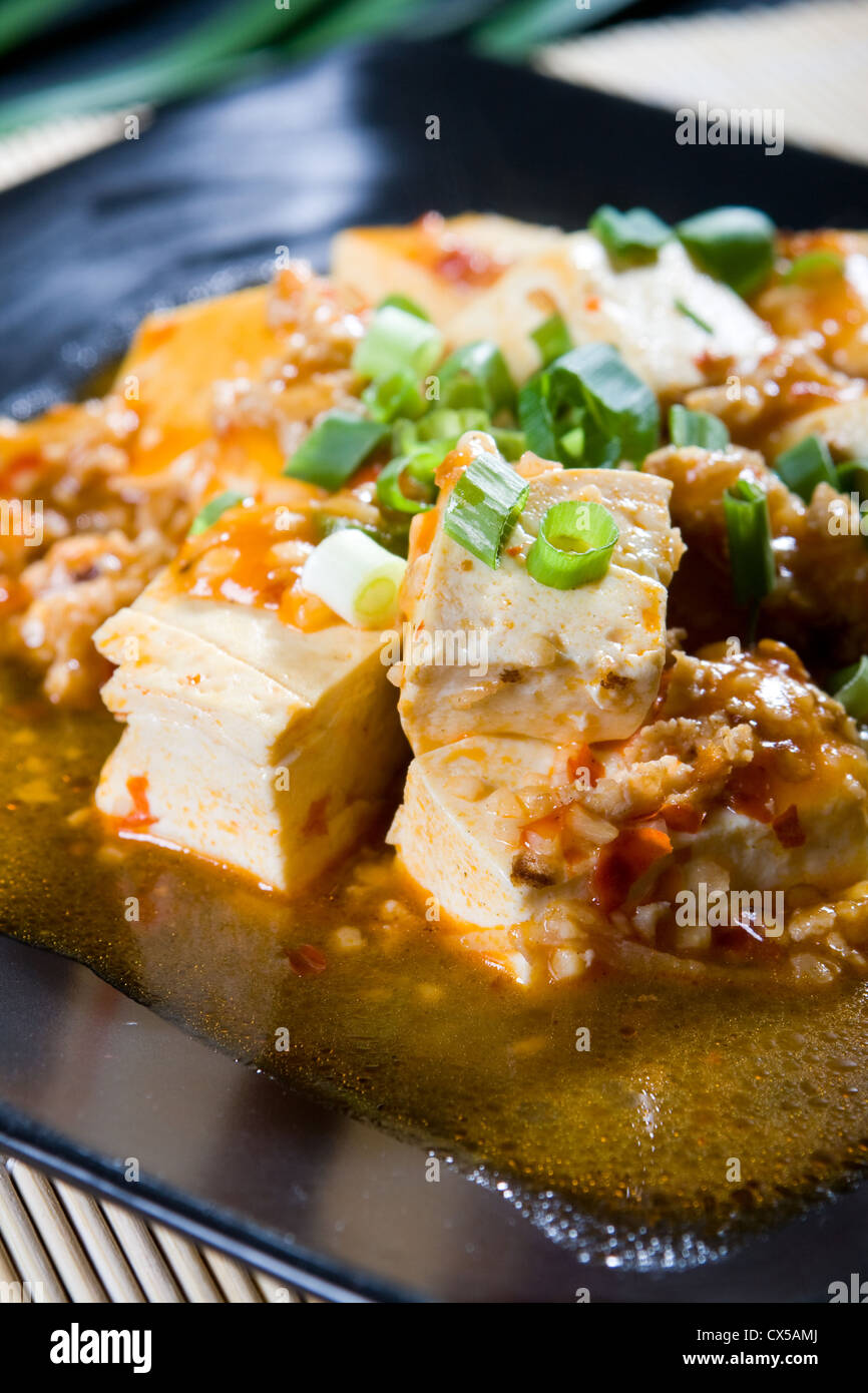 tofu cooked in Chinese style Stock Photo - Alamy