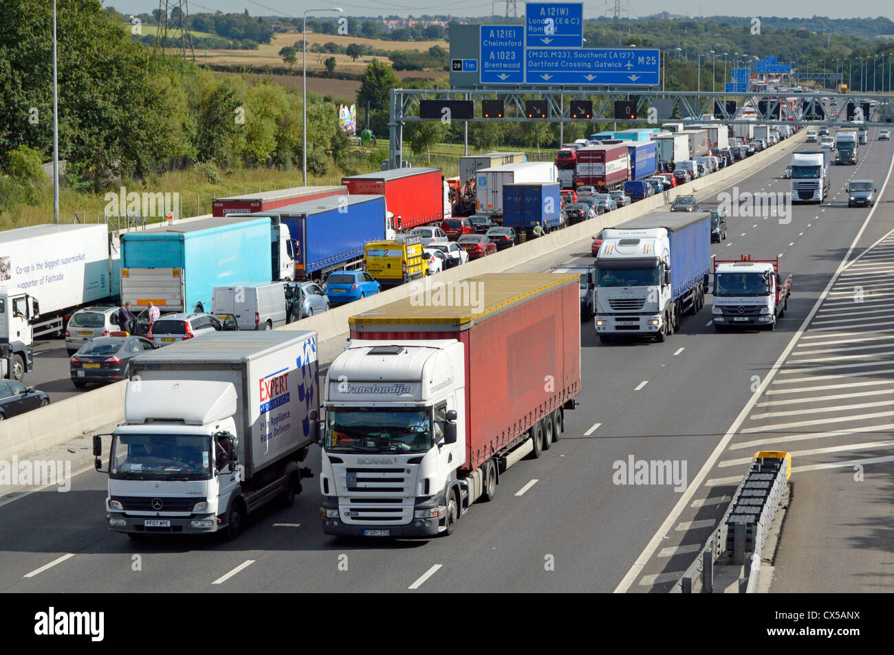 English motorway hi-res stock photography and images - Alamy