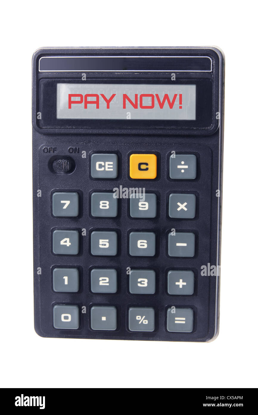 Old fashioned calculator Cut Out Stock Images & Pictures - Alamy