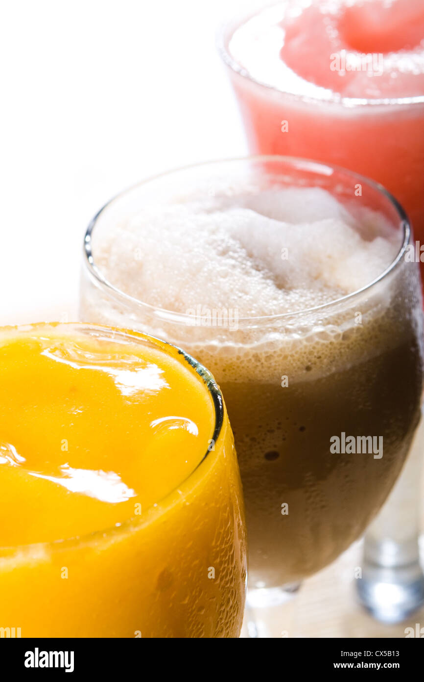 mixed cold colorful drinks Stock Photo - Alamy
