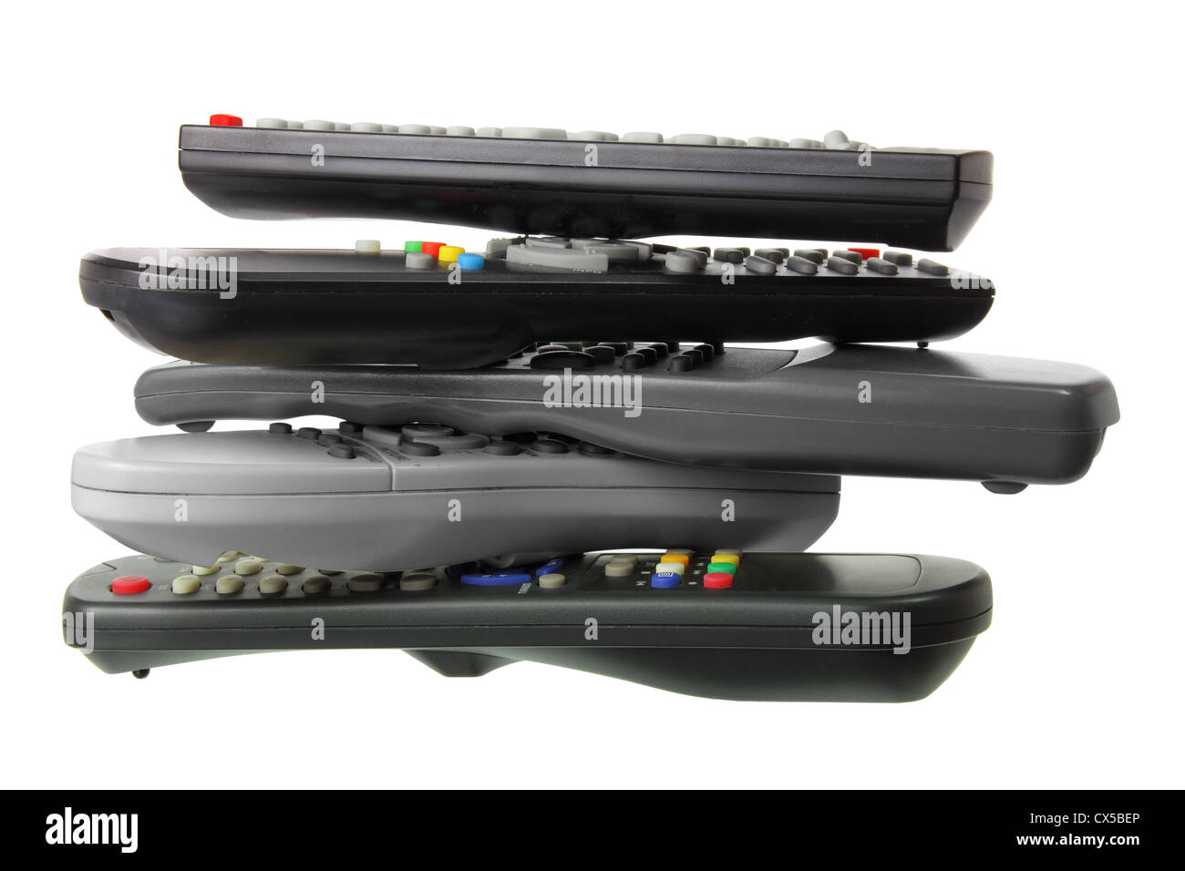Stack of Remote Controls Stock Photo - Alamy