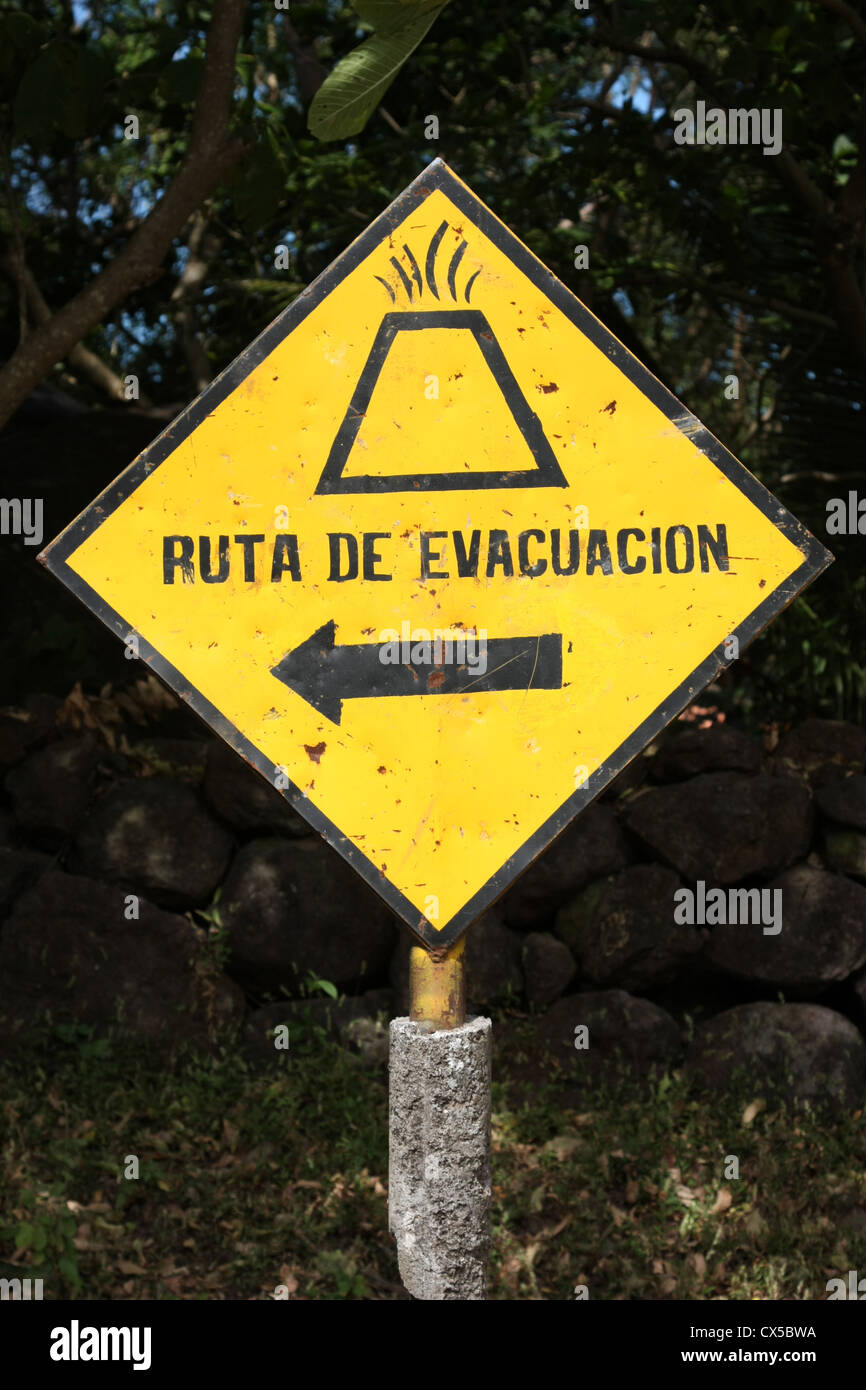 Evacuation warning sign hi-res stock photography and images - Alamy