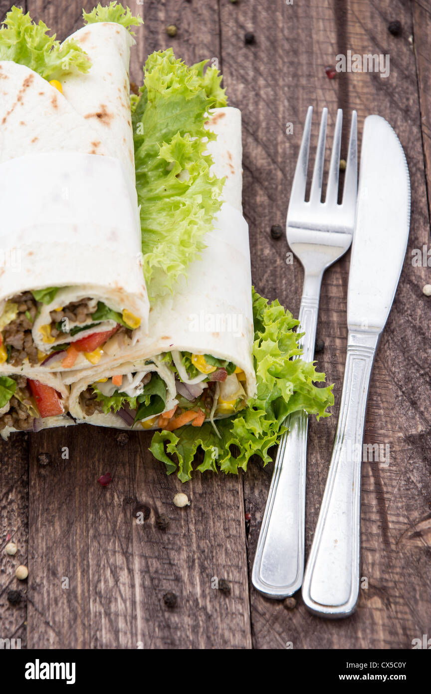 Tasty wraps hi-res stock photography and images - Alamy