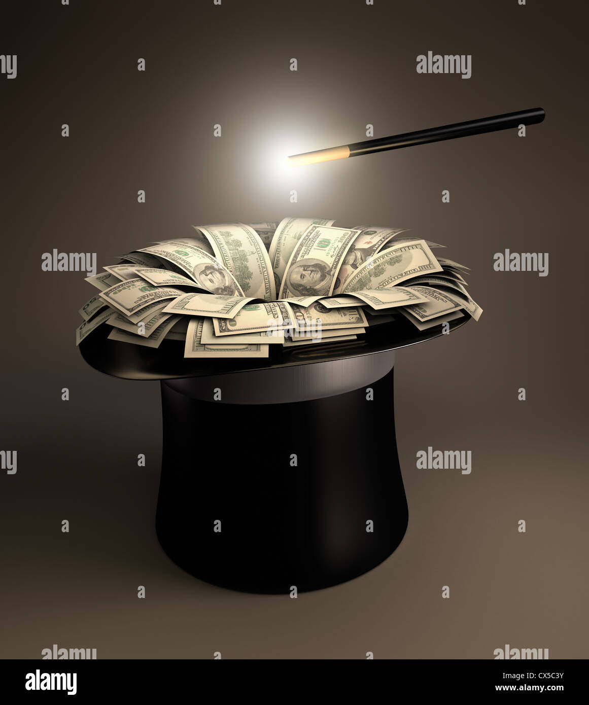 Making magic with stick hi-res stock photography and images - Alamy