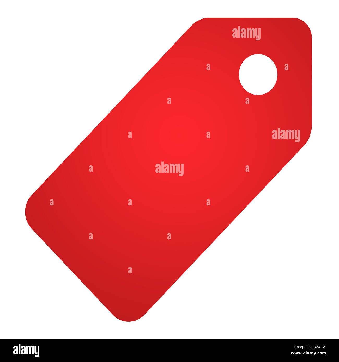 A retail shopping tag isolated against a white background Stock Photo ...