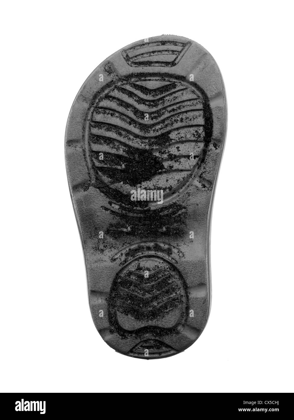 Muddy foot print boot Cut Out Stock Images & Pictures - Alamy
