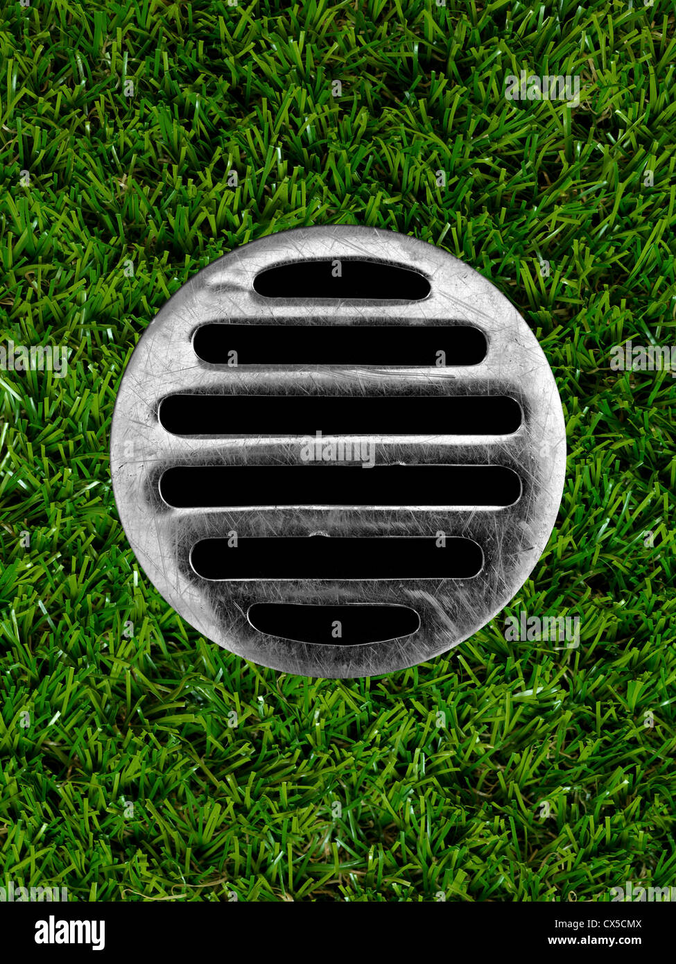 A drain hole isolate on a white background Stock Photo - Alamy