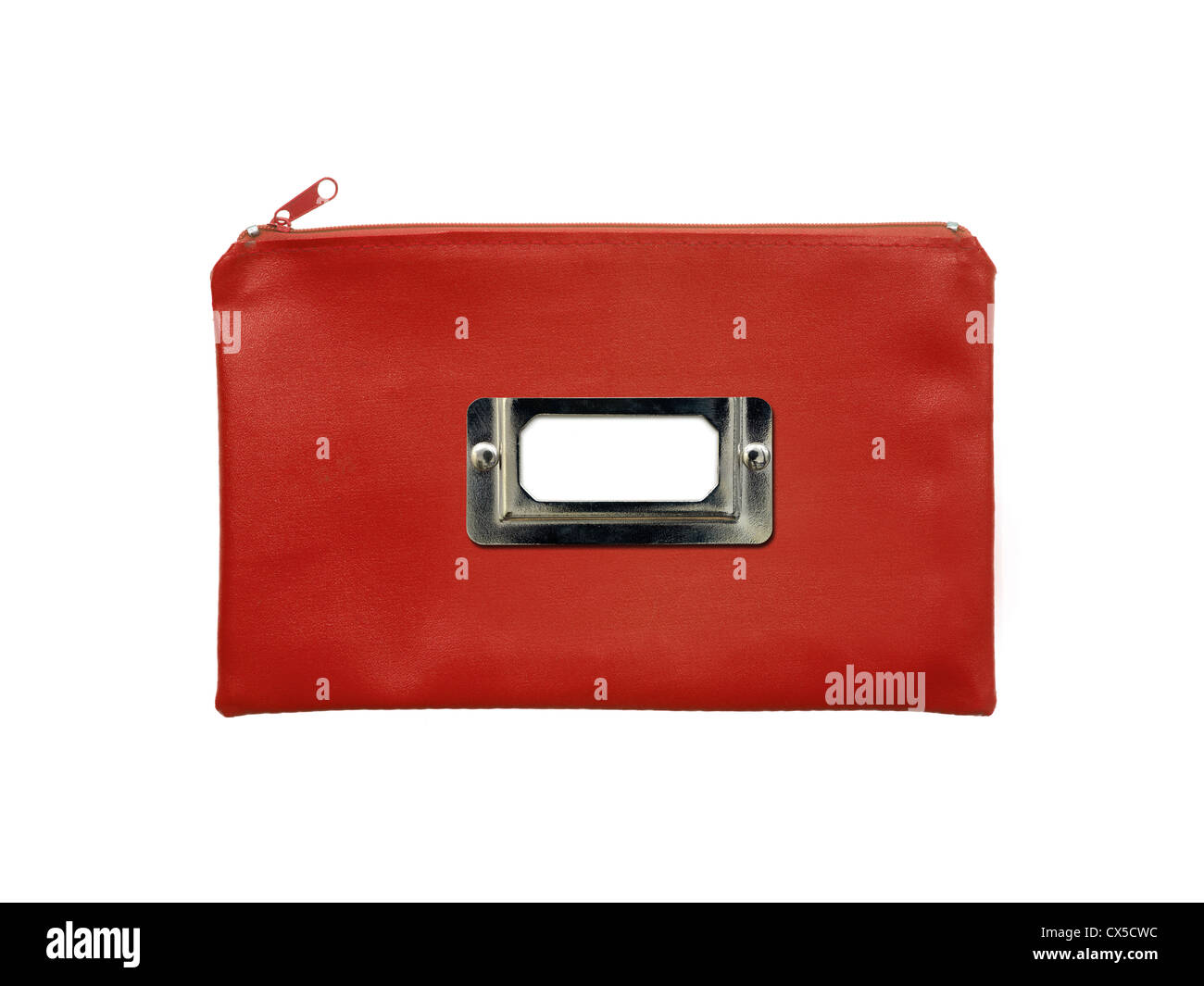 A pencil case isolated against a white background Stock Photo - Alamy