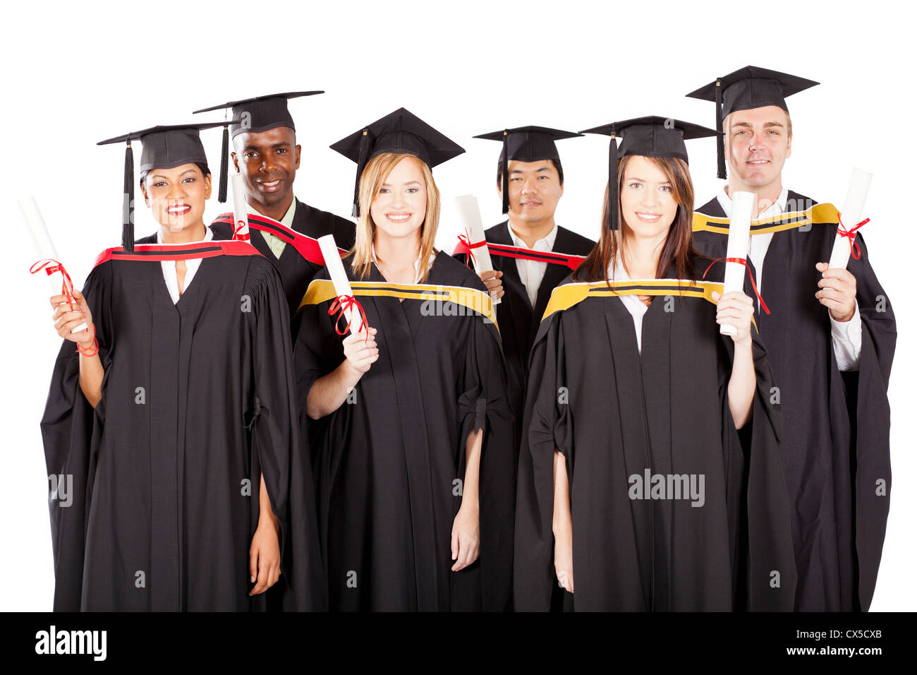 Happy african american graduates hi-res stock photography and images ...