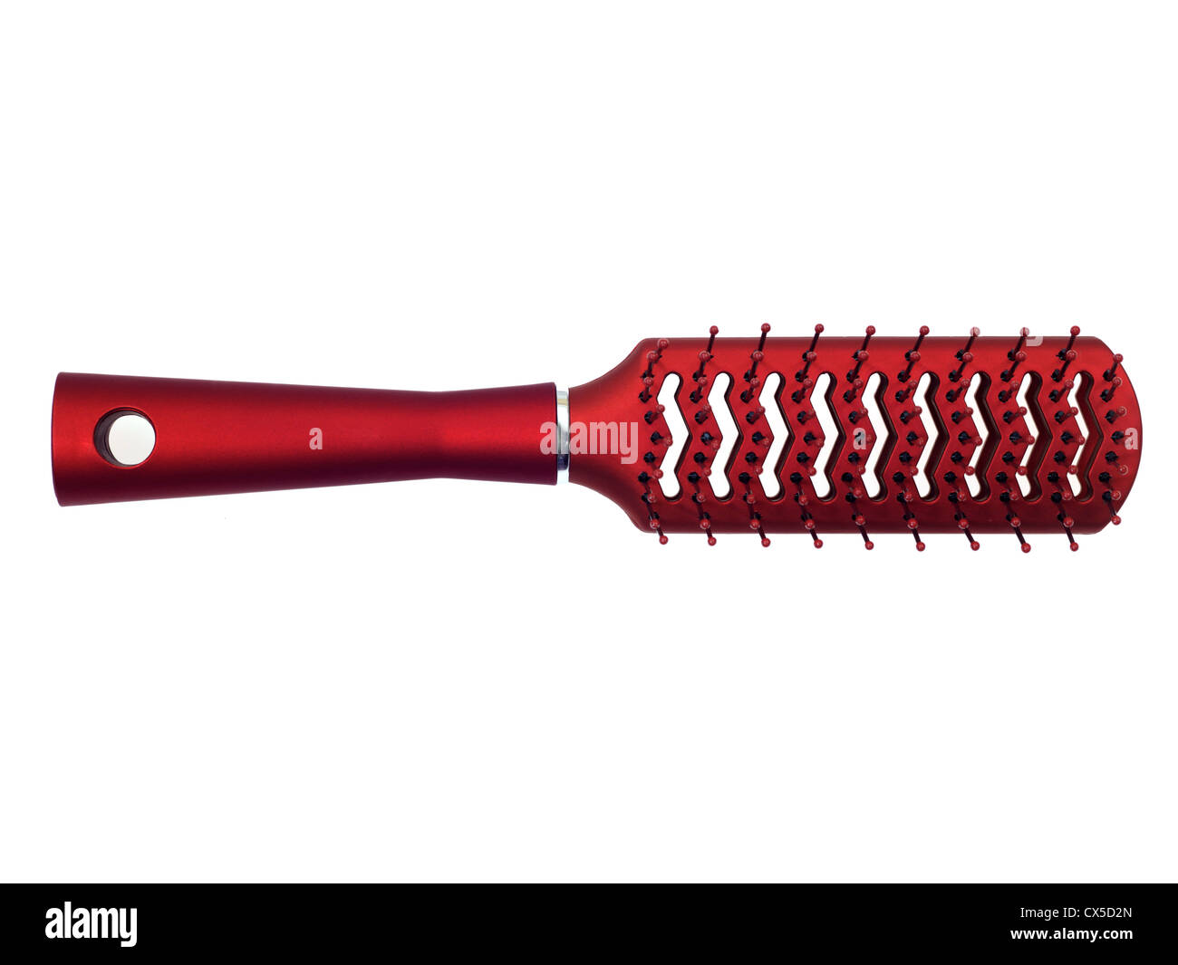 Hair brushes isolated against a white background Stock Photo - Alamy