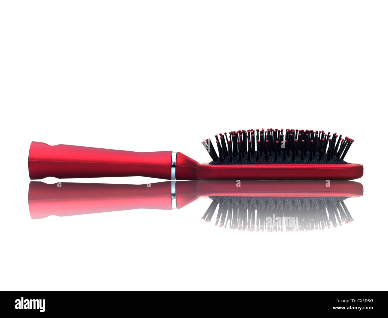 Hair brushes isolated against a white background Stock Photo - Alamy