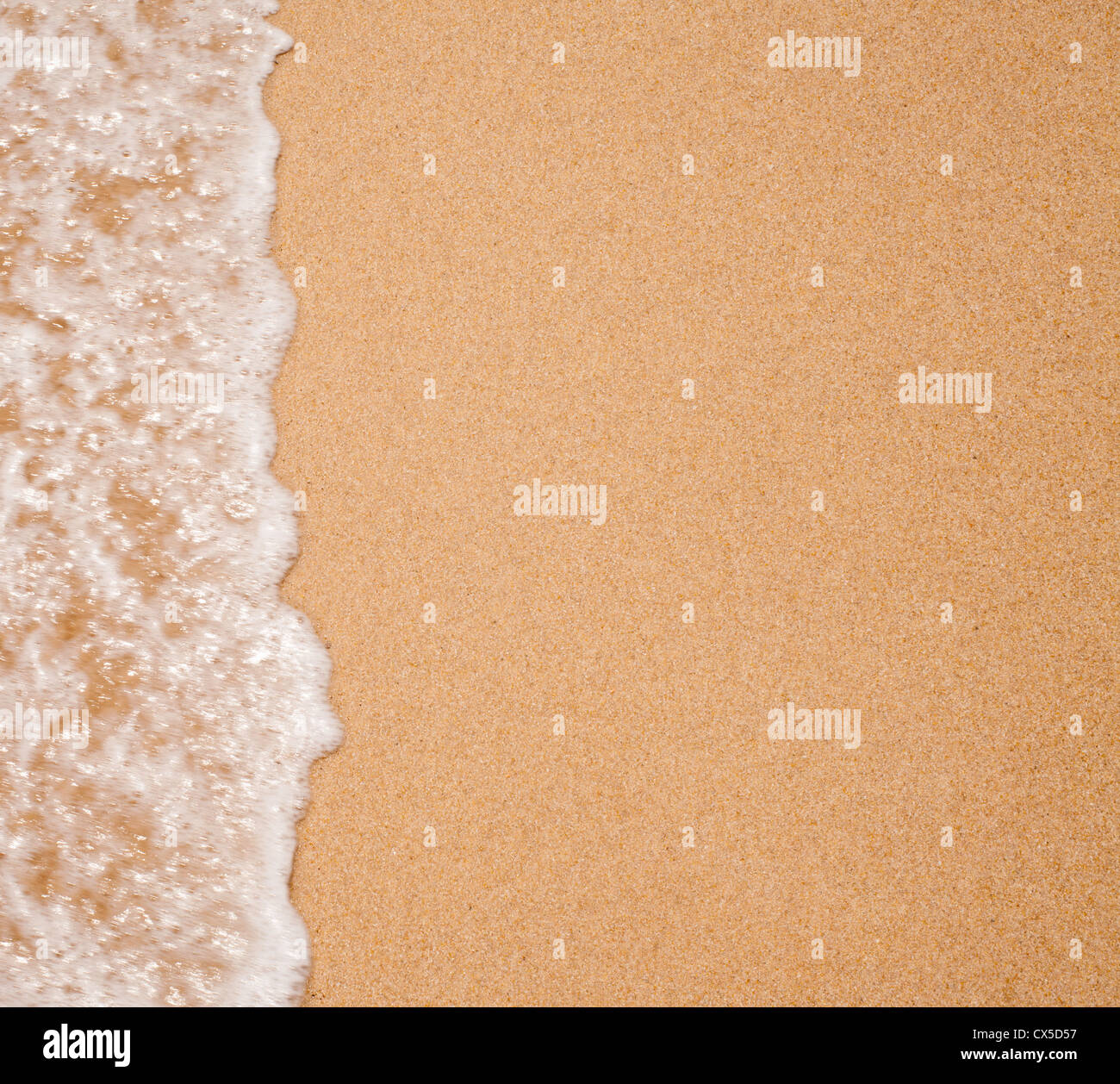water surf edge on beach sand Stock Photo - Alamy