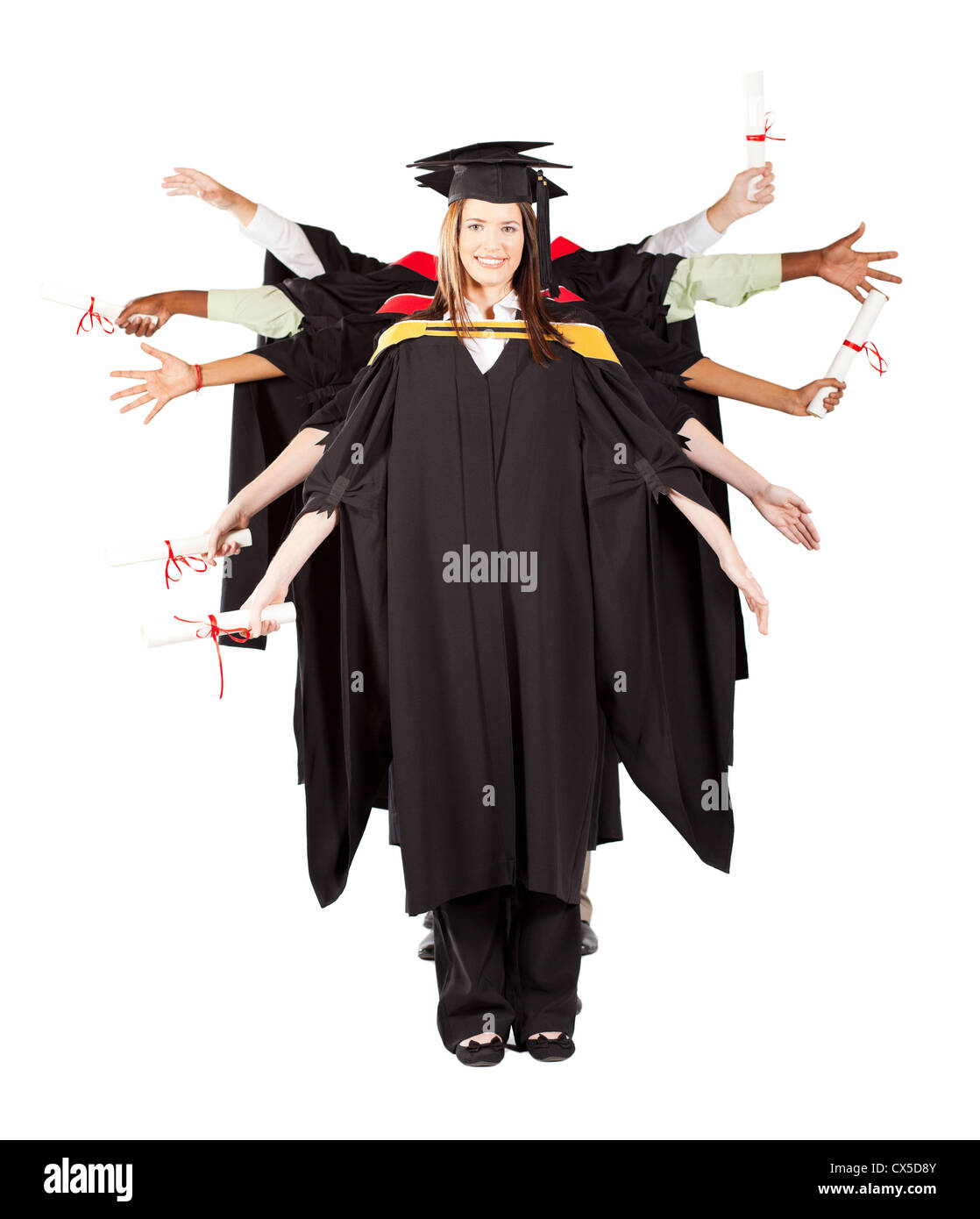 group of graduates having fun at graduation Stock Photo - Alamy