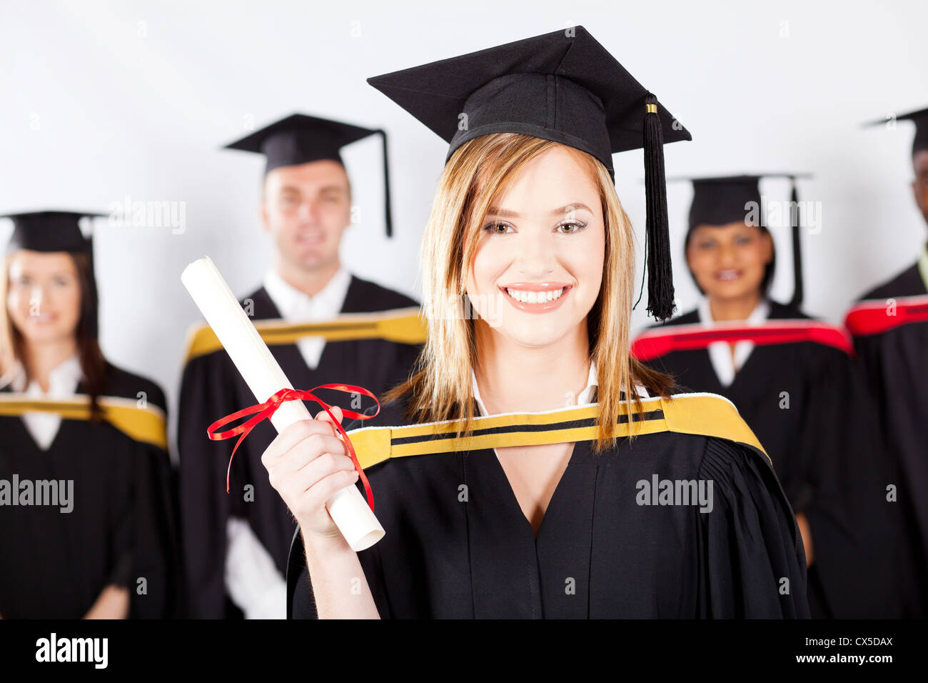group of multiracial graduates at graduation Stock Photo - Alamy