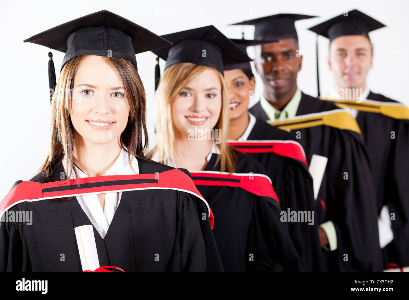 group of multiracial graduates at graduation Stock Photo - Alamy