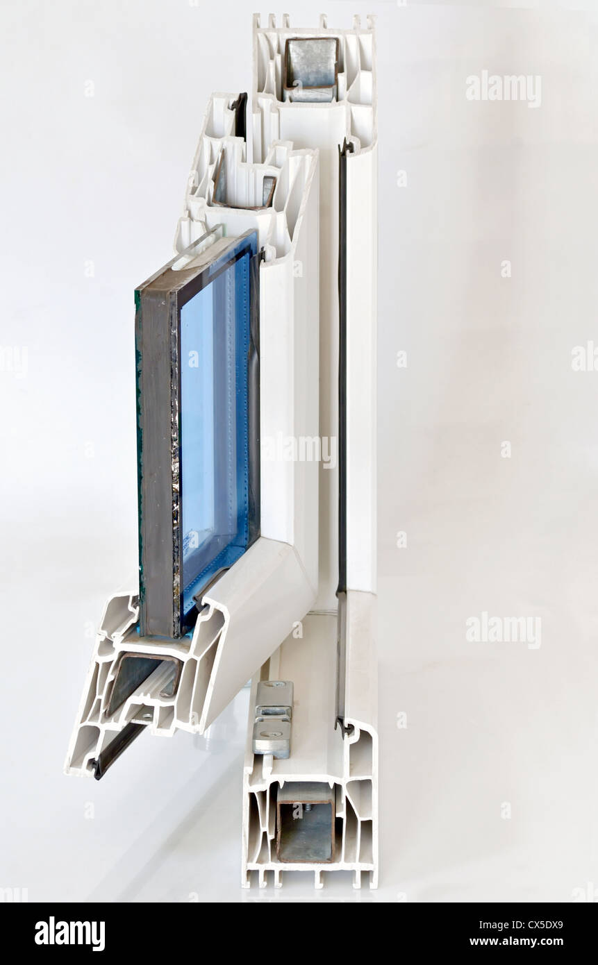 PVC window profile Stock Photo - Alamy