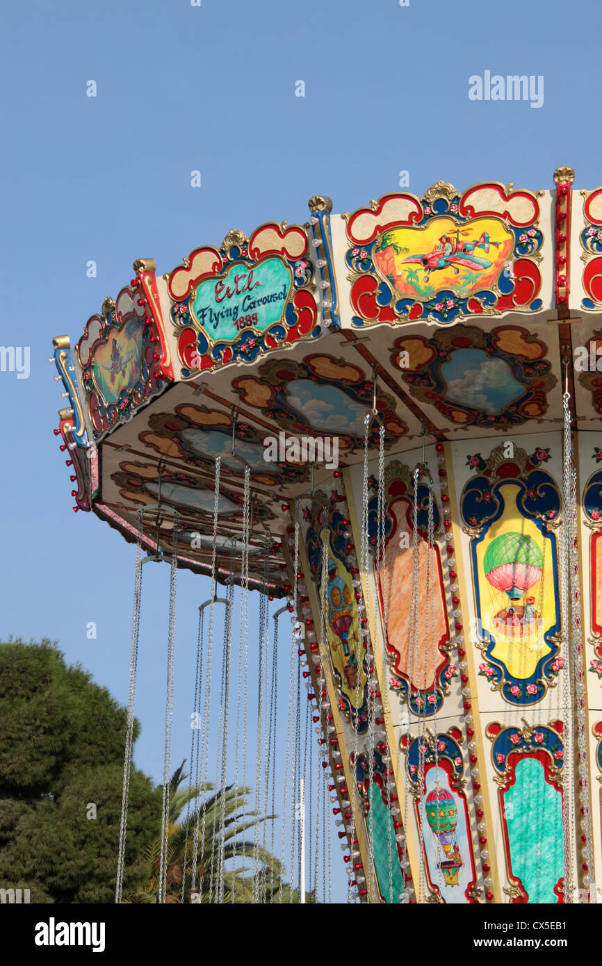 Flying carousel, Athens, Attica, Greece Stock Photo - Alamy