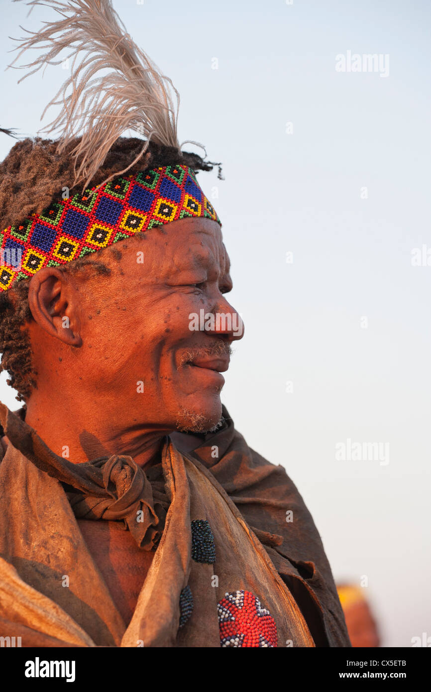 Bushmen Bushman Kalahari desert Africa tribe wild Stock Photo - Alamy