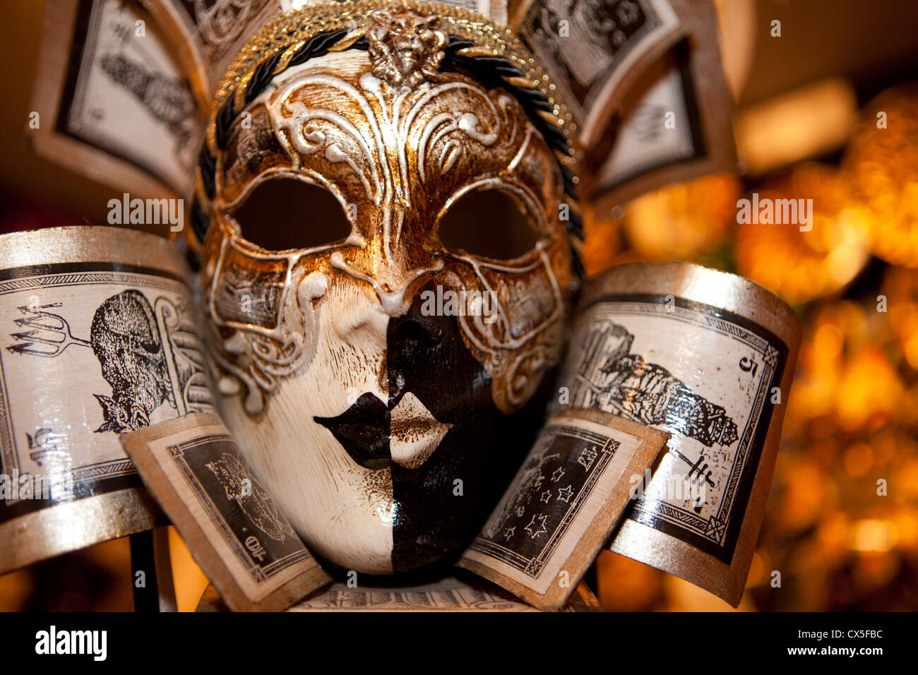 Photo of a typical carnival mask in Venice Stock Photo - Alamy
