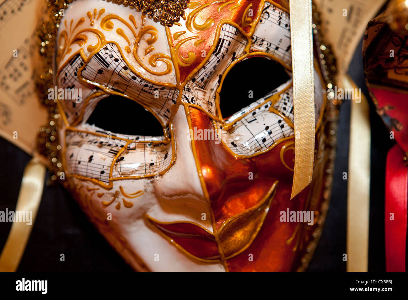 Photo of a typical carnival mask in Venice Stock Photo - Alamy