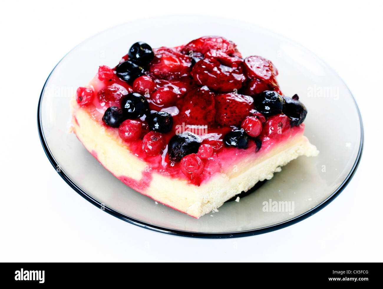 Tasty low calorie fruit tart Stock Photo - Alamy