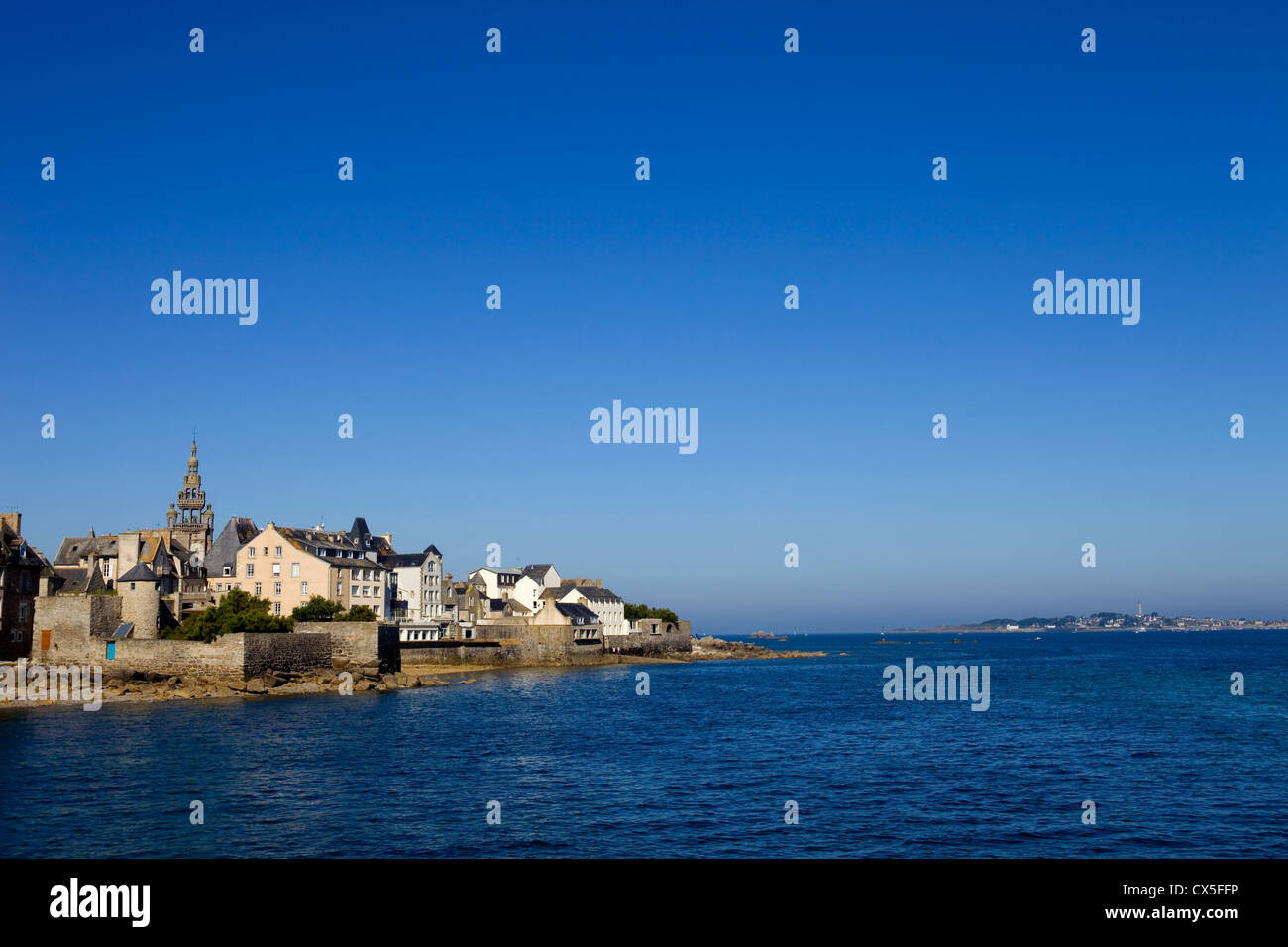 the town of Roscoff in coast of the north of France Stock Photo - Alamy