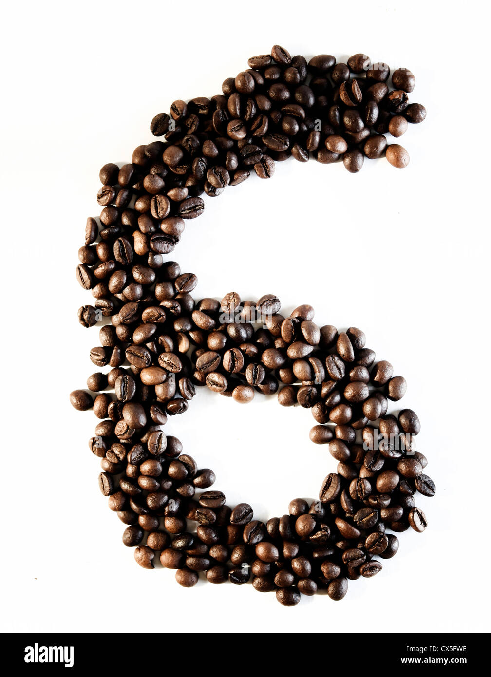 Numbers made from coffee beans Stock Photo - Alamy