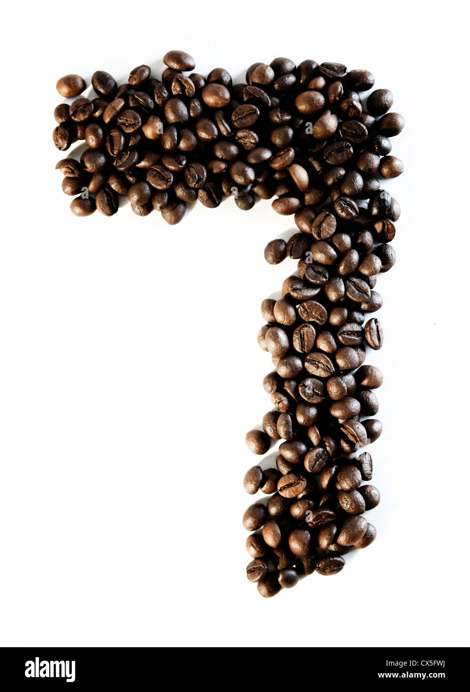 Numbers made from coffee beans Stock Photo - Alamy